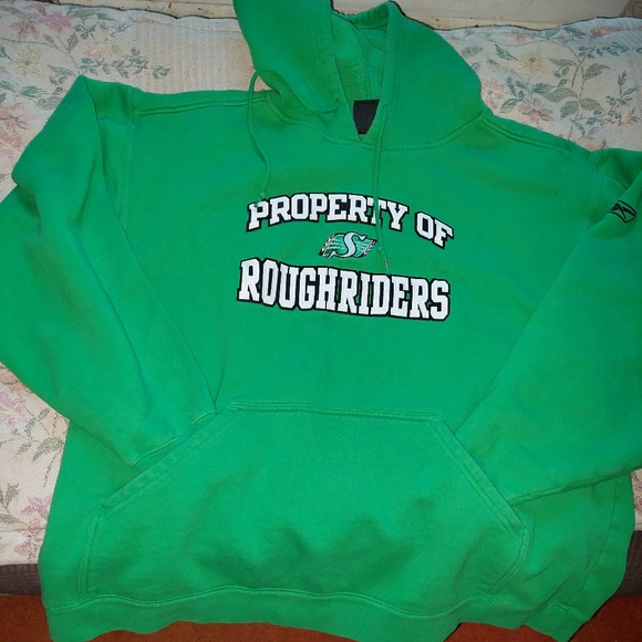NFL | Sweaters | Saskatchewan Green Property Of Roughriders Hoodie ...